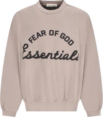 Fear of God Homme, Sweatshirts et sweats &agrave; capuche, Beige, Taille: L Training 90s Crewneck SweaT-shirt