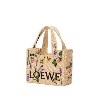 Loewe Sac LOEWE Font en raphia et cuir