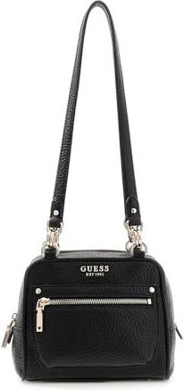 Guess Femme Marsha Box Shoulder Bag Sac &agrave; bandouli&egrave;re, Noir, Taille Unique