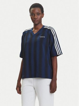 adidas T-Shirt Linear JY2854 Dunkelblau Oversize