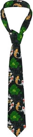 Generic Cravate Pour Homme Motif De Carpe Ko&iuml; Color&eacute; Fine Cravates &Eacute;troit Cravate Pour Remise De Dipl&ocirc;me Accessoires Affaires