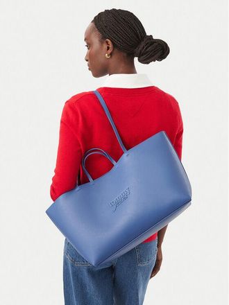 Tommy Jeans Handtasche Tjw Must Tote AW0AW19051 Hellblau