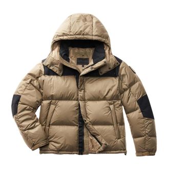 Blauer Nylon Kapuzenjacke - - Jackets - Herren - Beige - S