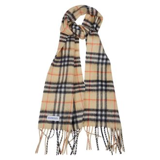 Burberry unisex, Accessoires, Beige, Taille: ONE Size VTG Chk Cash Scarf