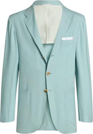 Kiton Homme, Vestes, Bleu, Taille: 3XL Veste Crois&eacute;e en Cachemire