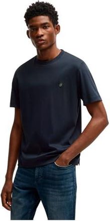 BOSS Hommes C-Taut 01 T-Shirt Regular en Coton avec Monogramme Double B