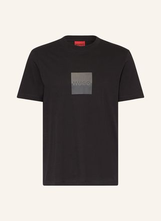 HUGO BOSS Hugo T-Shirt Dusplit schwarz