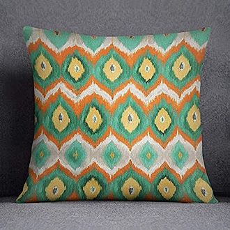 Bonamaison Le Jardin du Lin Kissenhüllen, Cotton, Mehrfarbig, 45x45