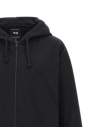 Yohji Yamamoto Brushed Terry Hoodie - Black