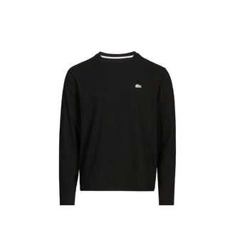Lacoste Ensemble pyjama long en coton m&eacute;lang&eacute;