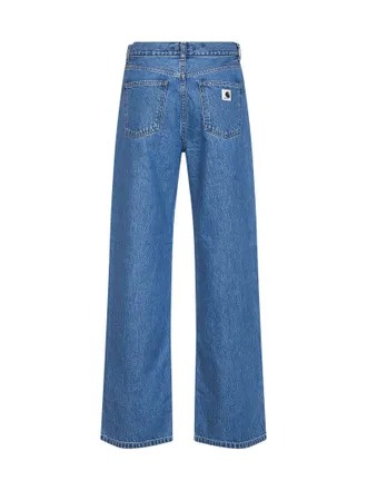 Carhartt Work in Progress Womens Jeans W Jane Loose Fit Blue Viscose