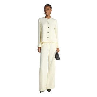 Liviana Conti Femme, Pantalons, Beige, Taille: 40 FR Pantalon Palazzo