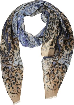 Etro Homme, Accessoires, Multicolore, Taille: ONE Size D&eacute;grad&eacute; Animalier Scarf