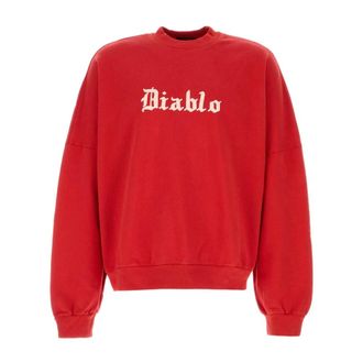 Willy Chavarria Herren, Sweatshirts & Hoodies, Rot, MGr&ouml;&szlig;e