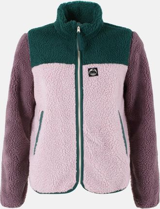 Danef&aelig; Danebirk Fleecejacke Rosa Flieder Dunkelgr&uuml;n