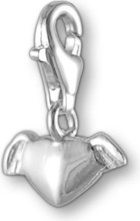 Melina 925 Damen-Charm Anhänger Herz Flügel 925 Sterling Silber 1800538