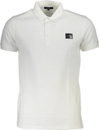 Cavalli Homme, Tops, Blanc, Taille: 2XL Polo Short Sleeve