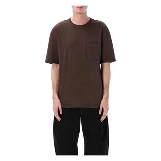 Christophe Lemaire Boxy Kurzarm T-Shirt - - Tops - Herren - Braun - L