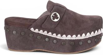 Mou Femme, Chaussures, Brun, Taille: 40 EU Sabot Clog Plain Suede