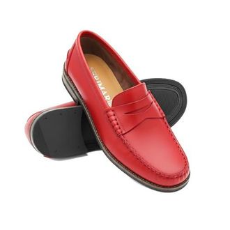 Zerimar Chaussures pour Hommes Castellanos | Mocassin masqu&eacute; pour Homme | Chaussures habill&eacute;es pour Hommes | Couleur Rouge | Taille 46