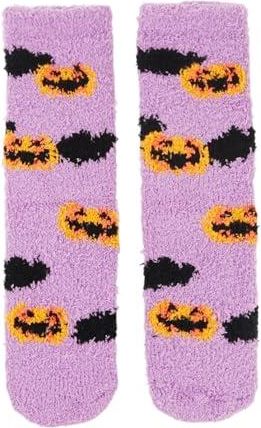 Generic Chaussettes Femme Chaussettes Chaudes Femme Chaussettes Thermiques Femme De Classique Halloween En Polaire Mi-Mollet Parfaites Pour Dormir Rester Au C