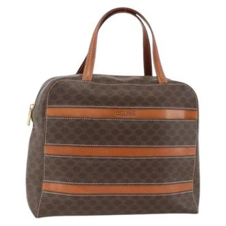 Celine Sac &agrave; main Vintage Macadam PVC Pre-owned - Femme - Pre-owned - Brun - Taille: ONE Size