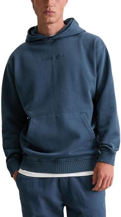 Marc O'Polo Denim Herren Hoodie aus Bio-Baumwolle Relaxed Fit, Blau (Azurite), XL