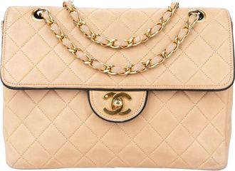 Chanel Crossbody Bags - Chanel Quilted Bicolor Lambskin 24K Gold Single Fl - Gr. unisize - in Bunt - f&uuml;r Damen