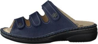Finn Comfort Blaue Damen Pantoletten Komfort Stil - - Shoes - Damen - Blau - 41 EU