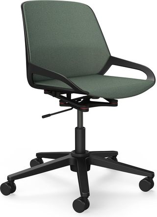 Aeris Numo Task - Ergonomischer B&uuml;rostuhl mit S&auml;ule und Rollen, R&uuml;ckenschonender Stuhl ohne Armlehne, Moderner Schreibtischstuhl mit Patentierter Technik, D