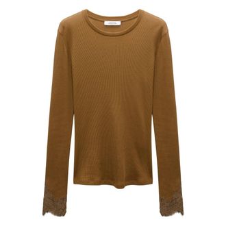 Dorothee Schumacher Pure Sleekness shirt - - Tops - Damen - Braun - M