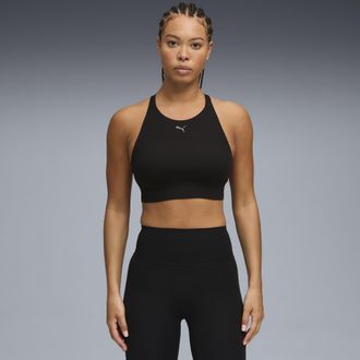 Puma Brassi&egrave;re &agrave; col haut SHAPELUXE Femme, V&ecirc;tements, Noir, XXL