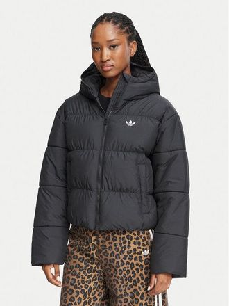 adidas Winterjacke Hooded Padded Jacket KT4236 Schwarz Regular Fit