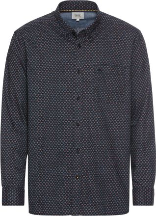 Camel Active Herren 409114-4S14 Hemd mit Button-Down-Kragen, Dunkelblau-rot, 56