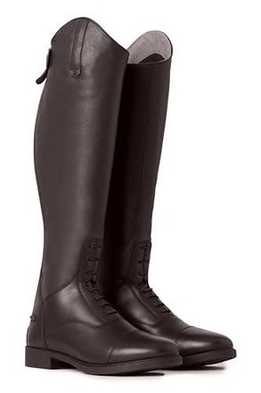 Horze femme bottes d&eacute;quitation Rover, aspect cuir, Marron, 42R