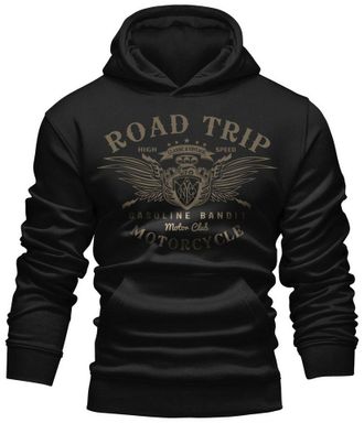 Gasoline Bandit Kapuzensweatshirt f&uuml;r Biker Racer Motorradfahrer: Road Trip