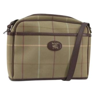 Burberry Sac bandouli&egrave;re en toile Pre-owned - Femme - Pre-owned - Beige - Taille: ONE Size
