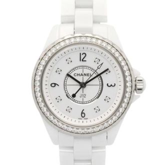 Chanel Montre bracelet en c&eacute;ramique Pre-owned - Femme - Pre-owned - Blanc - Taille: ONE Size