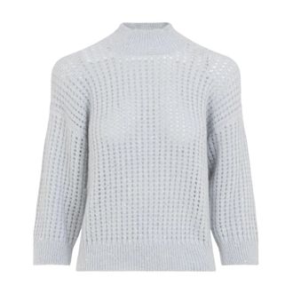 PESERICO Femme, Pulls, Bleu, Taille: 38 FR Pull Rete