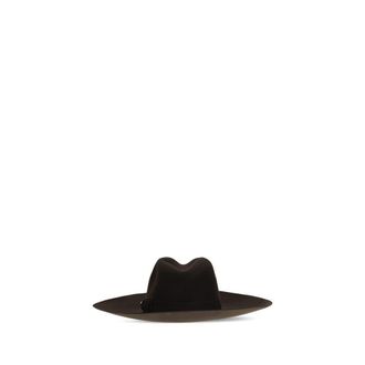 Valentino Garavani VA9W0HEA05TZB2U1BB Fabric Fedora - Brown