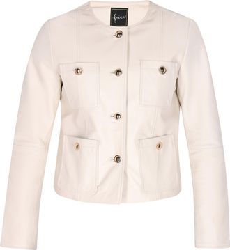 Faina Jacke Frauen Wei&szlig;