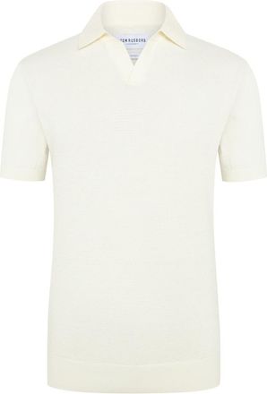 Tom Rusborg Leichtes Poloshirt aus Baumwolle mit Variokragen in