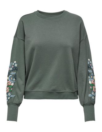 Only Onlbrooke L/S O-Neck Flower SWT Noos