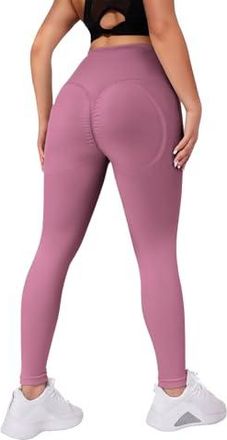 Generic Legging de sport taille haute pour femme - Legging de levage de fesses pour femme - Legging sans couture pour le yoga - Contr&ocirc;le du ventre - Legging d