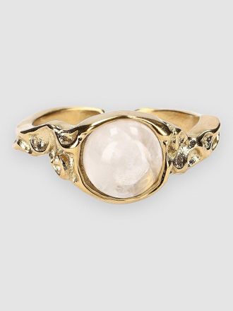 Blue Tomato Gold Signet Ring Schmuck milky wht