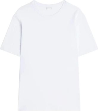 Dries Van Noten Homme, Tops, Blanc, Taille: S Heno T-shirt