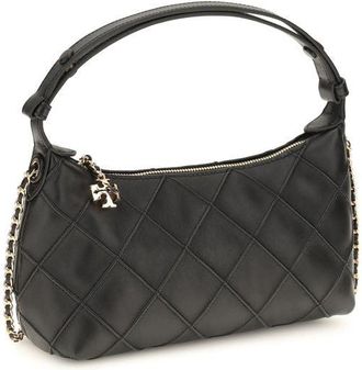 Tory Burch Quilted Nappa Leather Shoulder Bag - Black