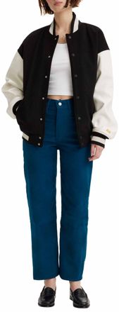 Levi's Damen Ribcage Straight Ankle Zip Jeans, Gibralter Sea Corduroy, 24W / 29L