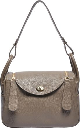 Luisa Vannini Beige Rindsledertasche