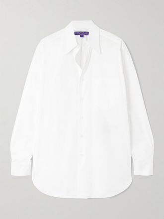 Ralph Lauren Collection Damien Hemd Aus Baumwollpopeline - Wei&szlig;